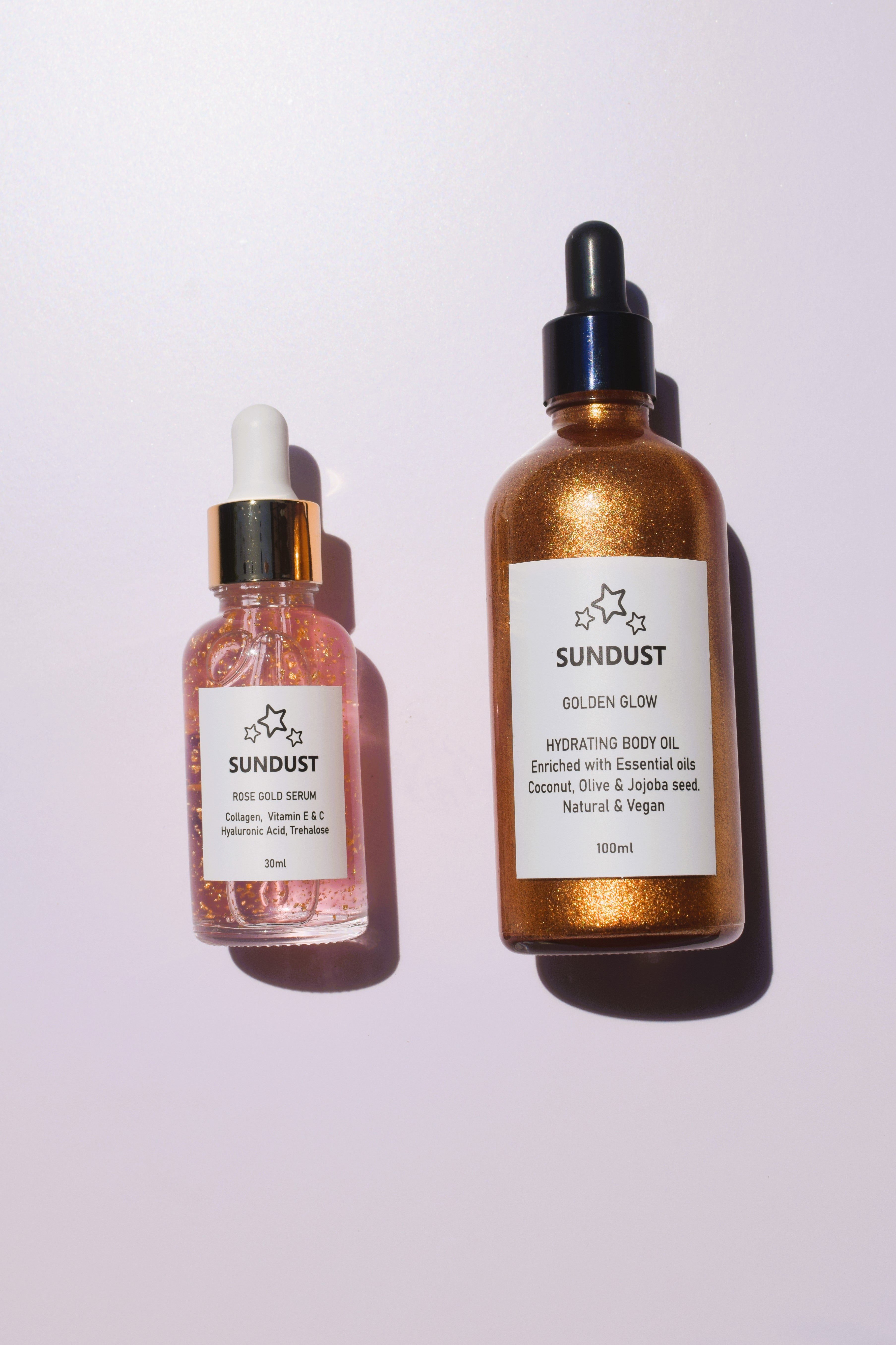 Organic Shimmer Body Oil | All Natural Ingredients – SunDust Cosmetics
